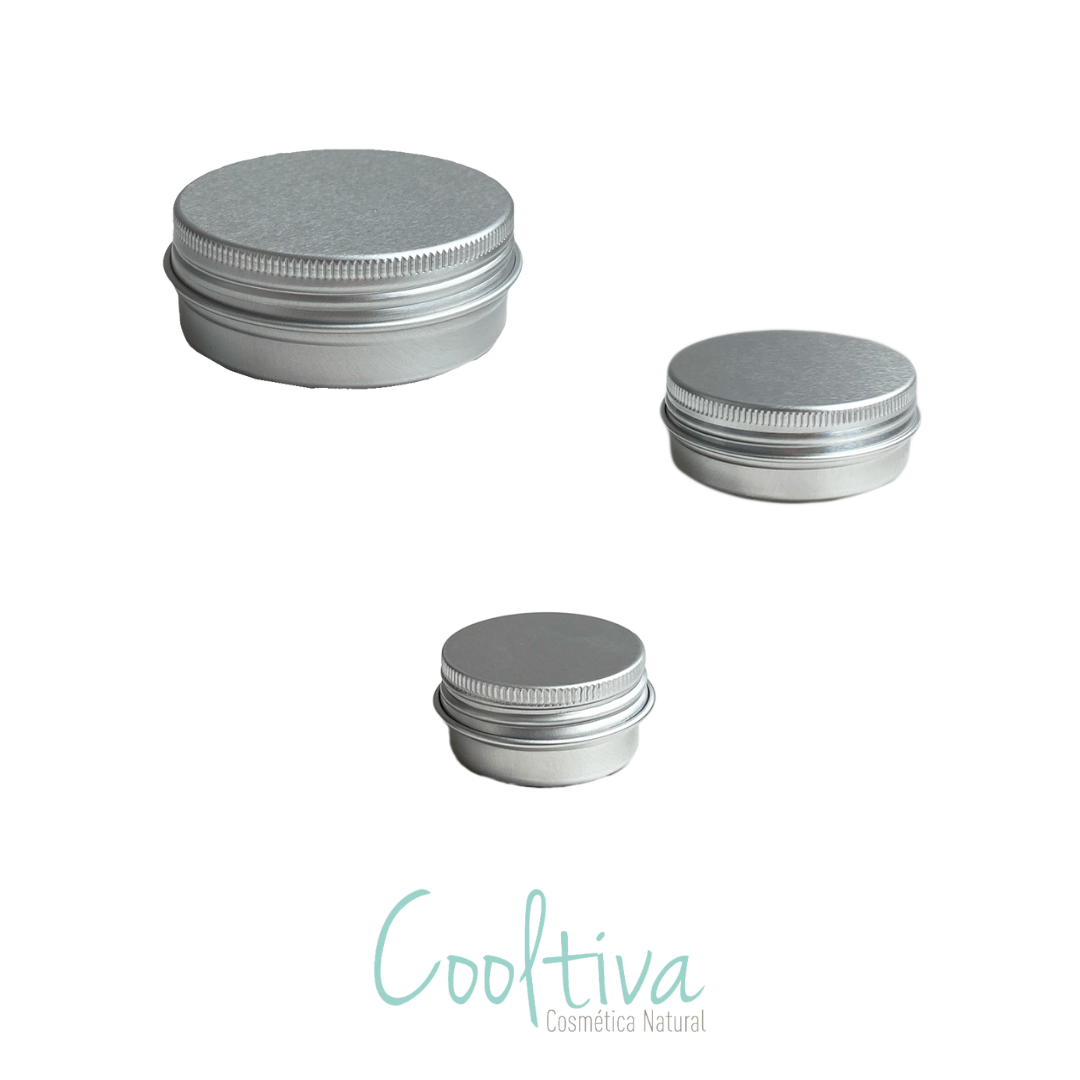 Pote de Aluminio plateado – Cooltiva